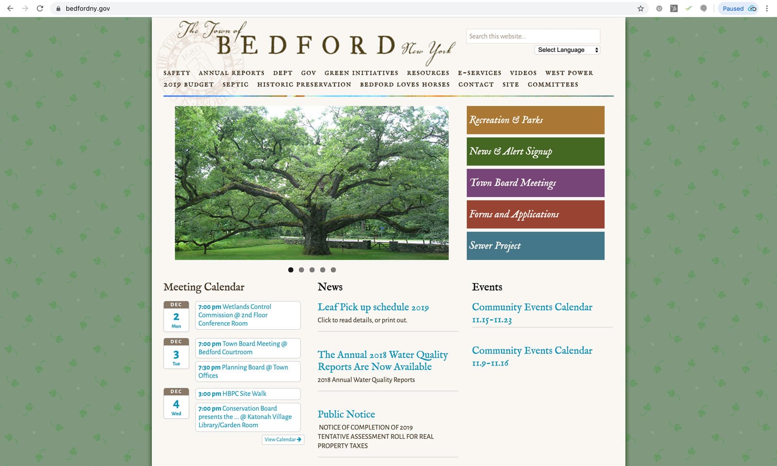 Municipal & City Website Designs Bedford Hills, NY